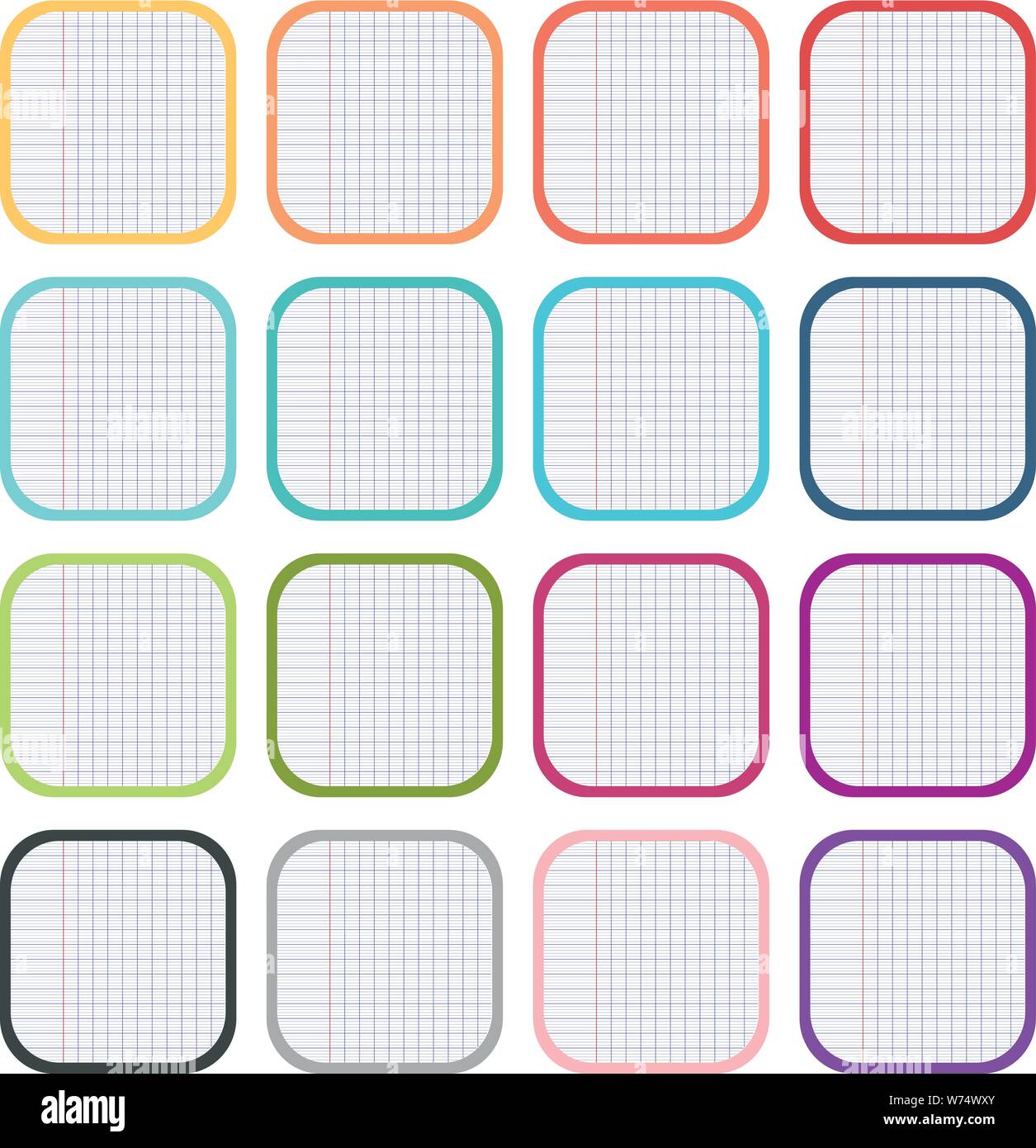 Paper school backgrounds Stock Vector Images - Alamy