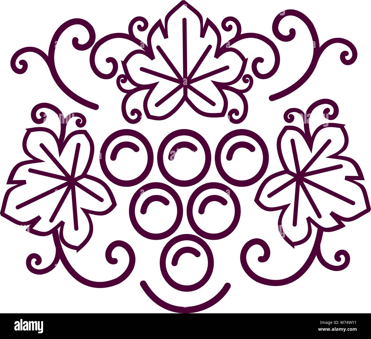 abstract bunch of grapes Stock Vector Image & Art - Alamy