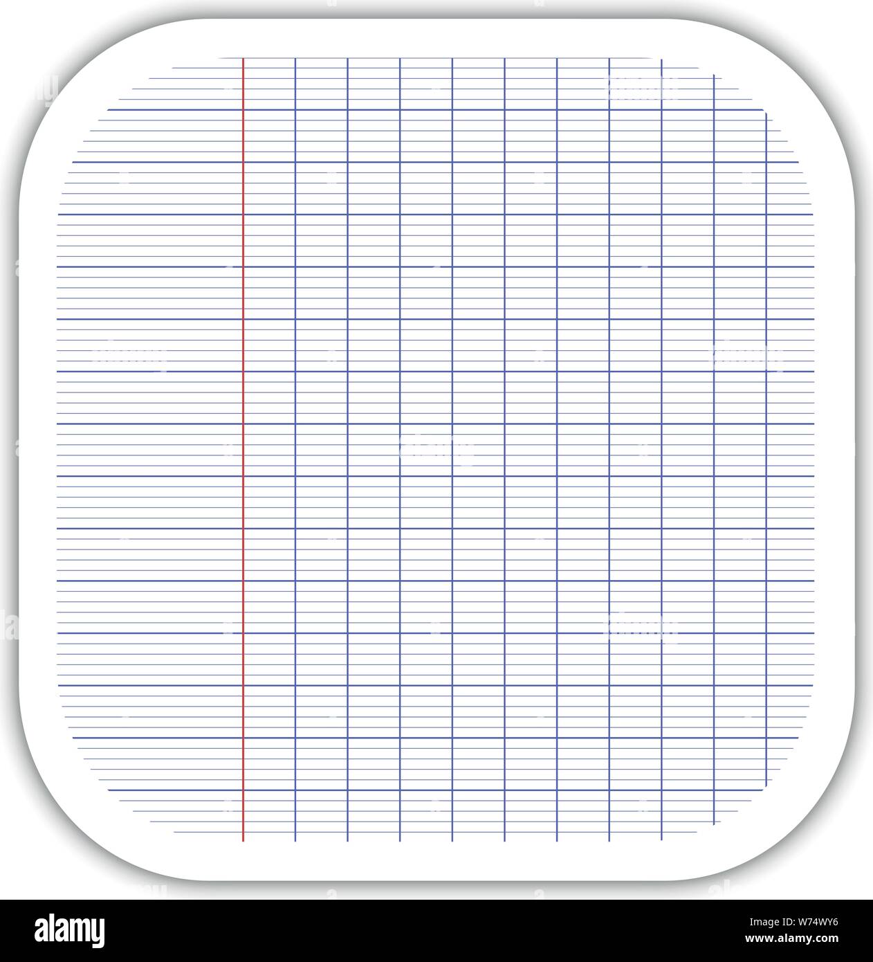 Class notebook sheet icon Stock Vector Image & Art - Alamy
