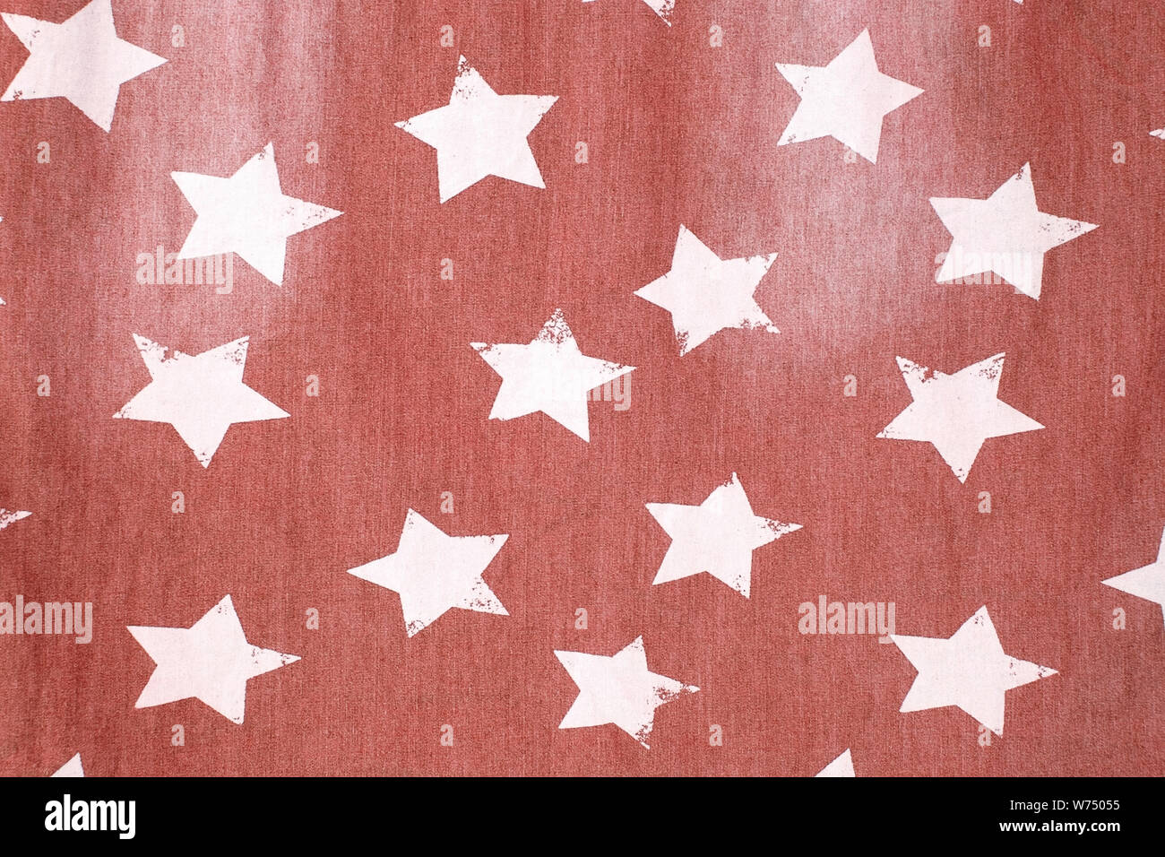 Texture of denim red jeans background with stars Stock Photo - Alamy