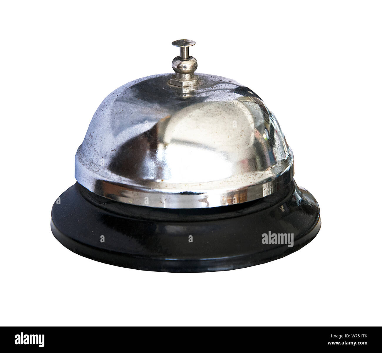 old service bell isolated on white background Stock Photo - Alamy