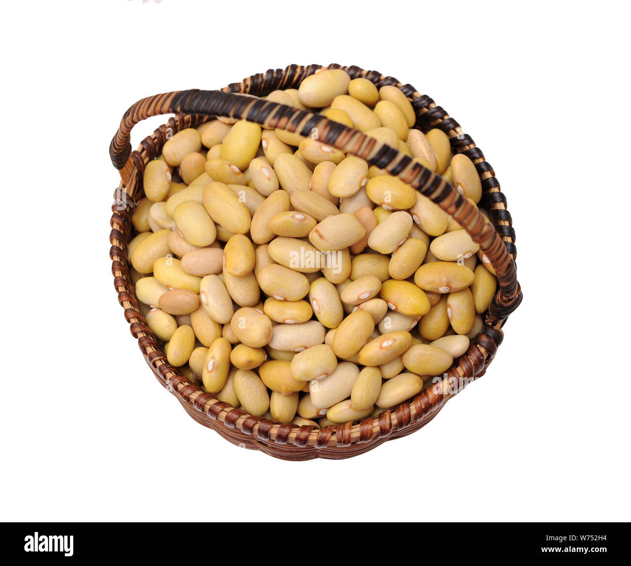 a group of perruano bean isolated on white background Stock Photo - Alamy