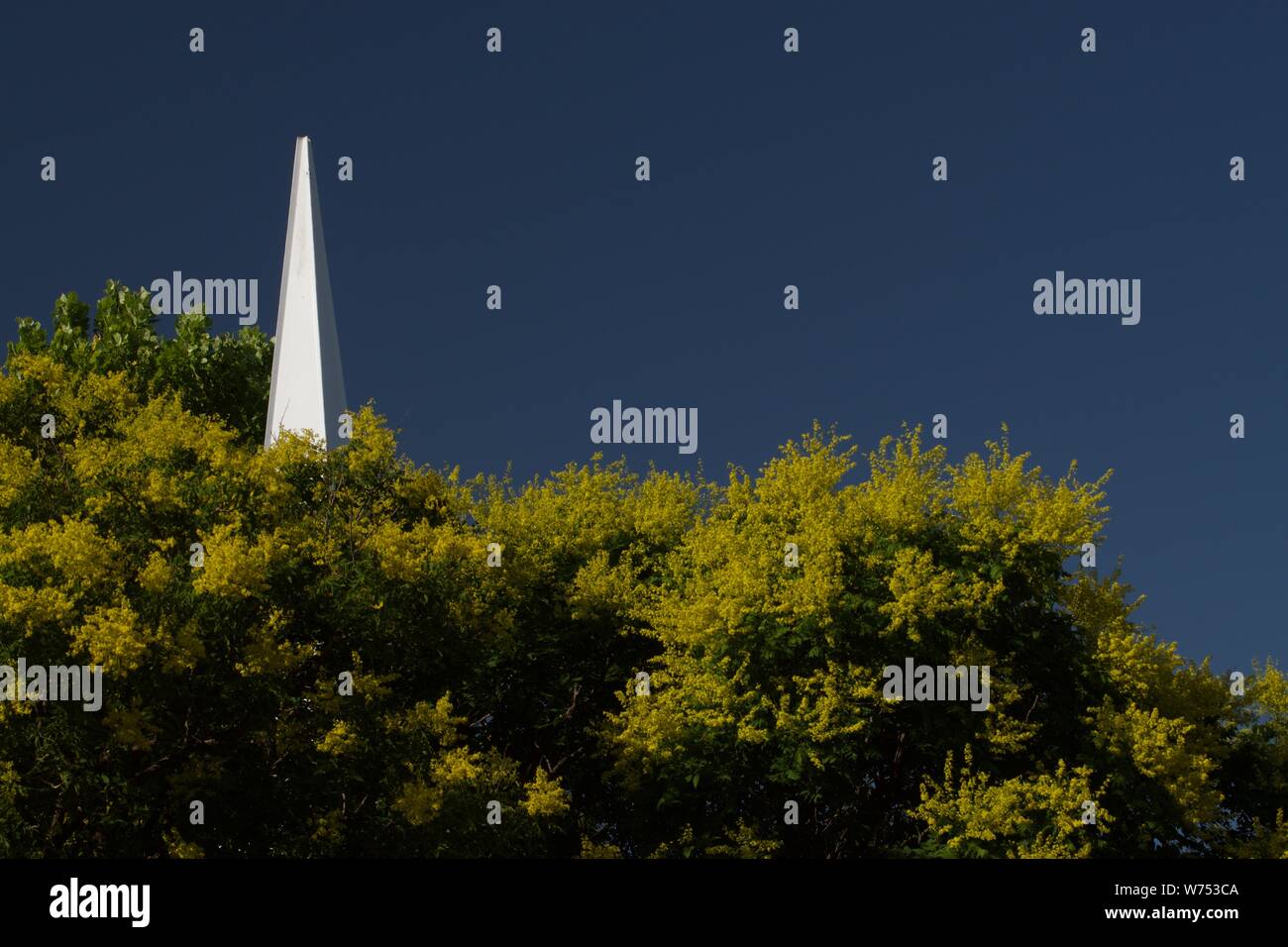 Simple white bell tower church hi-res stock photography and images - Alamy
