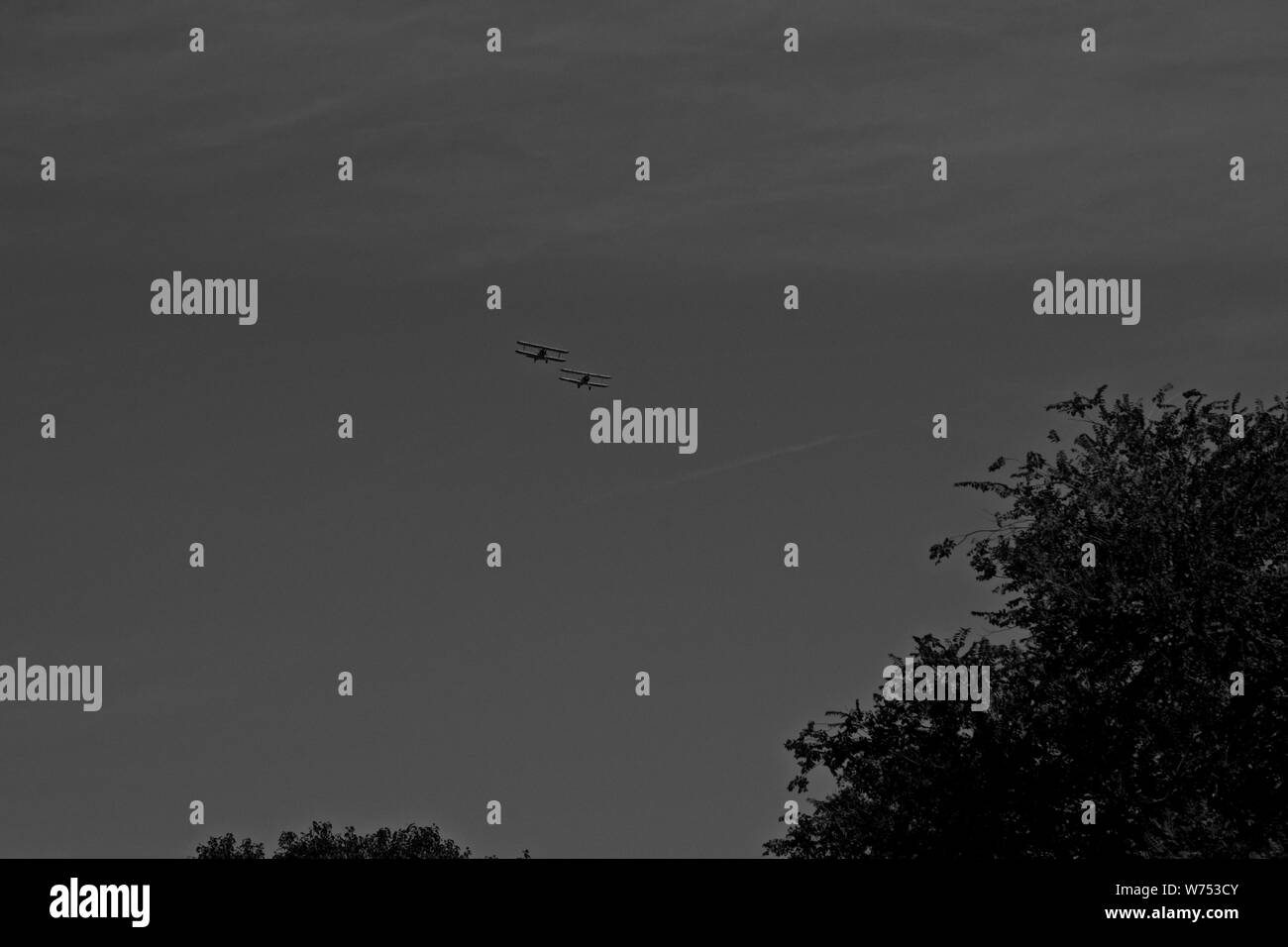 Vintage Bi-Planes Converted into Aerial Spray Plane over Canyon, Texas ...