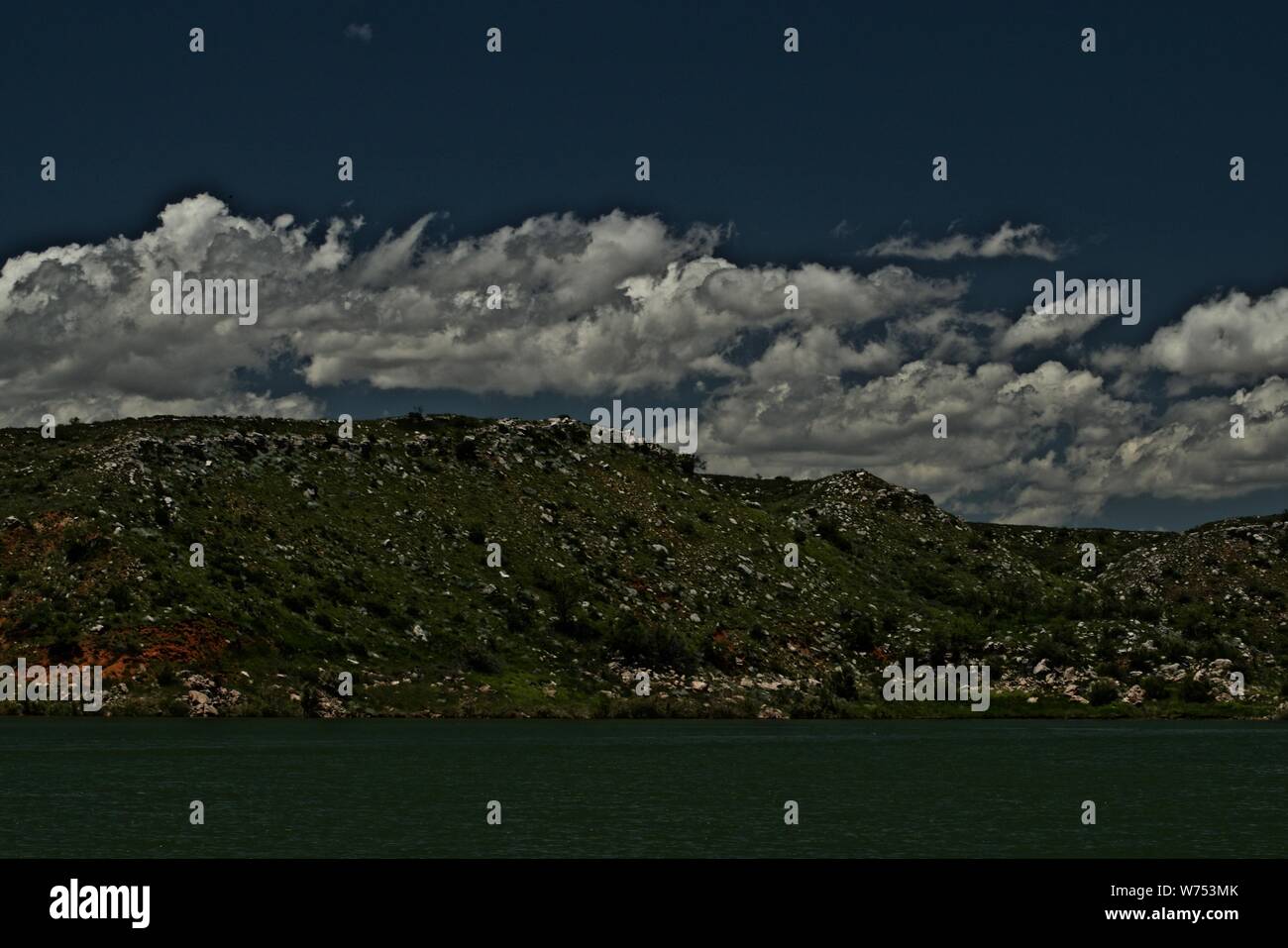 Shore Line around Lake Meredith National Recreation Area near Fritch ...
