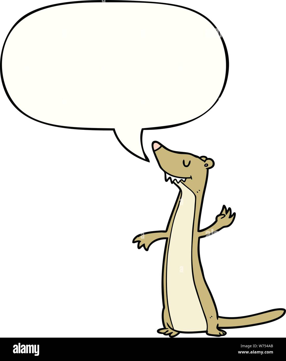 Funny weasel cartoon Cut Out Stock Images & Pictures - Alamy