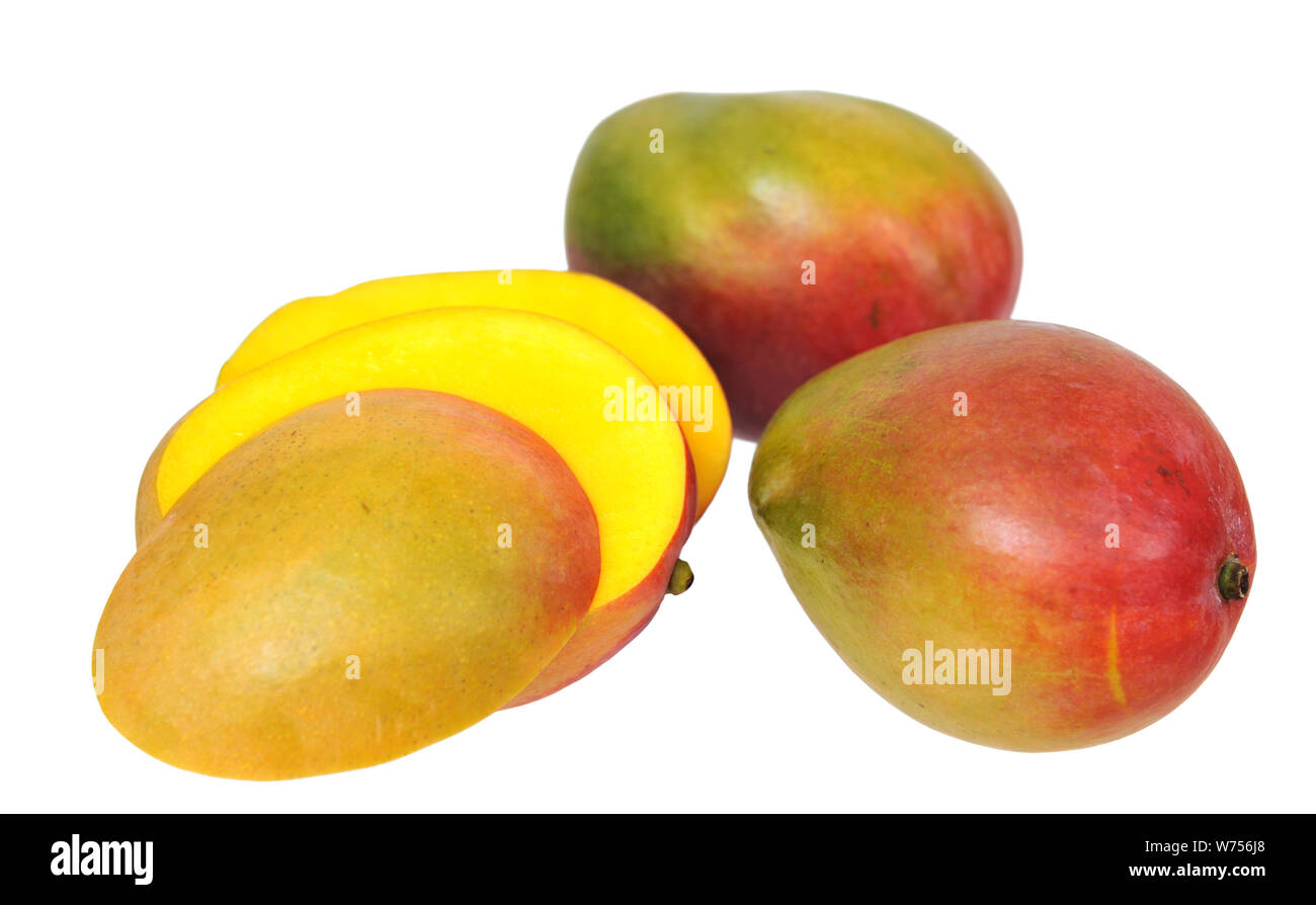 sweet mango isolated on white Stock Photo - Alamy