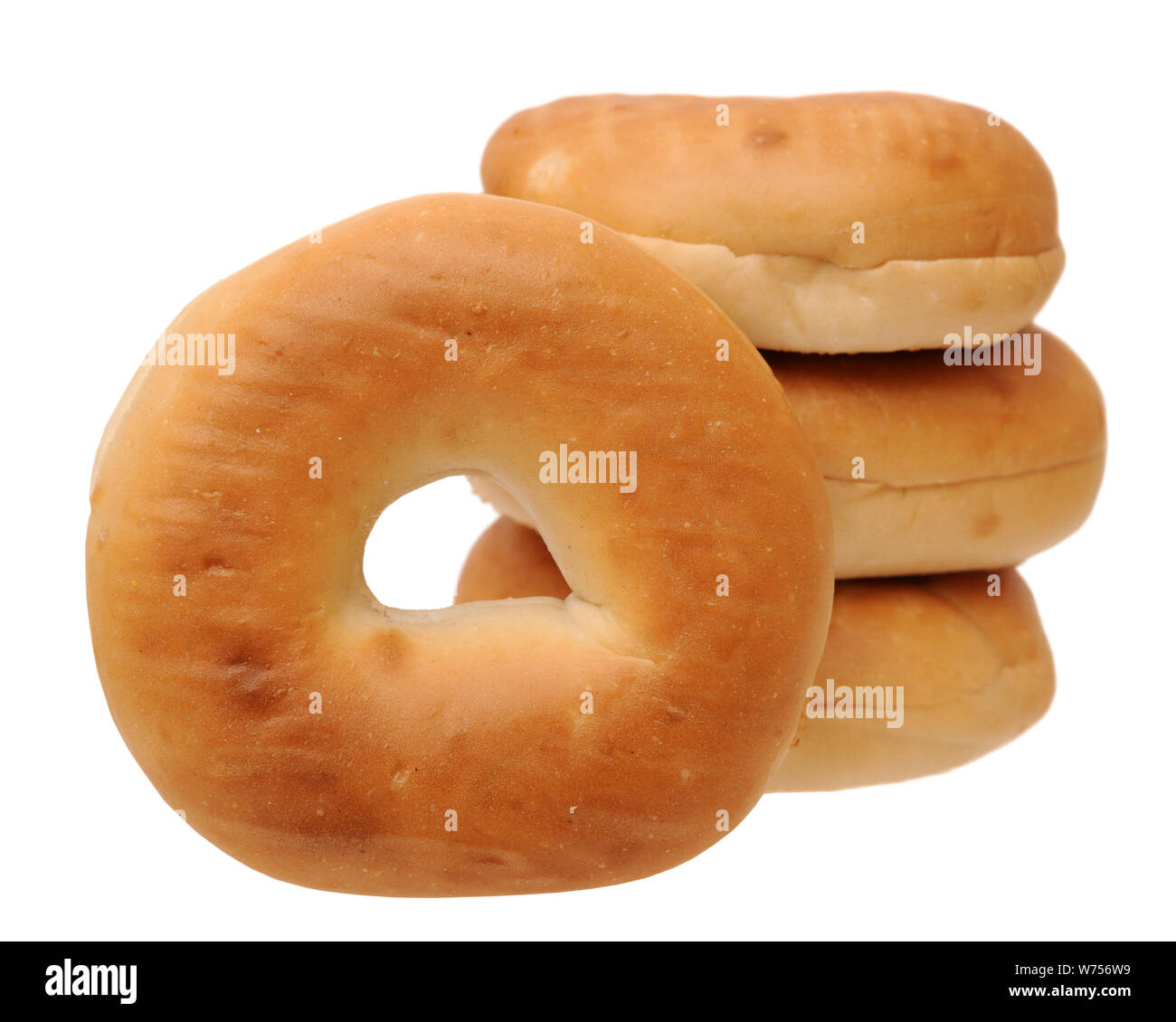 plain bagel isolated on white Stock Photo - Alamy