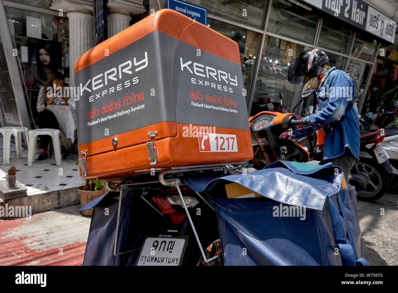 Kerry express motorcycle delivery service Thailand Southeast Asia Stock ... Kerry express motorcycle delivery service Thailand Southeast Asia Stock ...