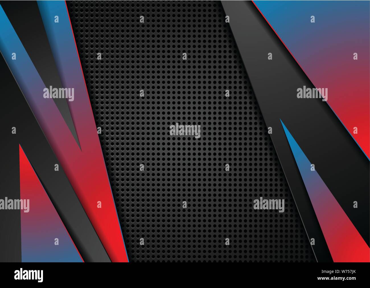 Abstract red and blue corporate tech background. Vector graphic design ...