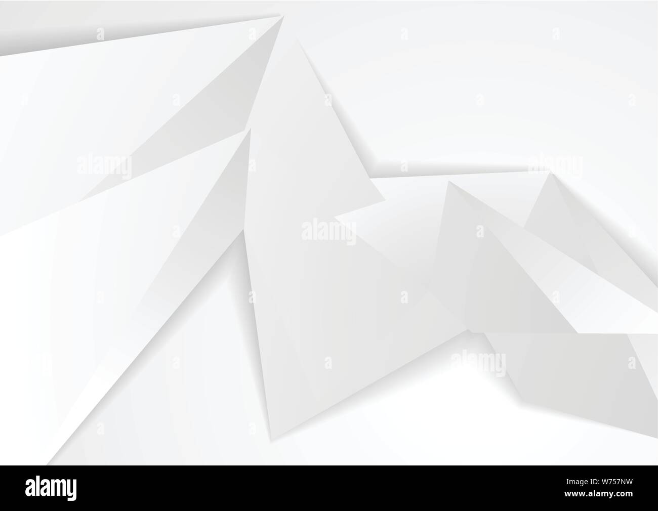 Grey paper origami tech polygonal abstract background. Vector graphic ...