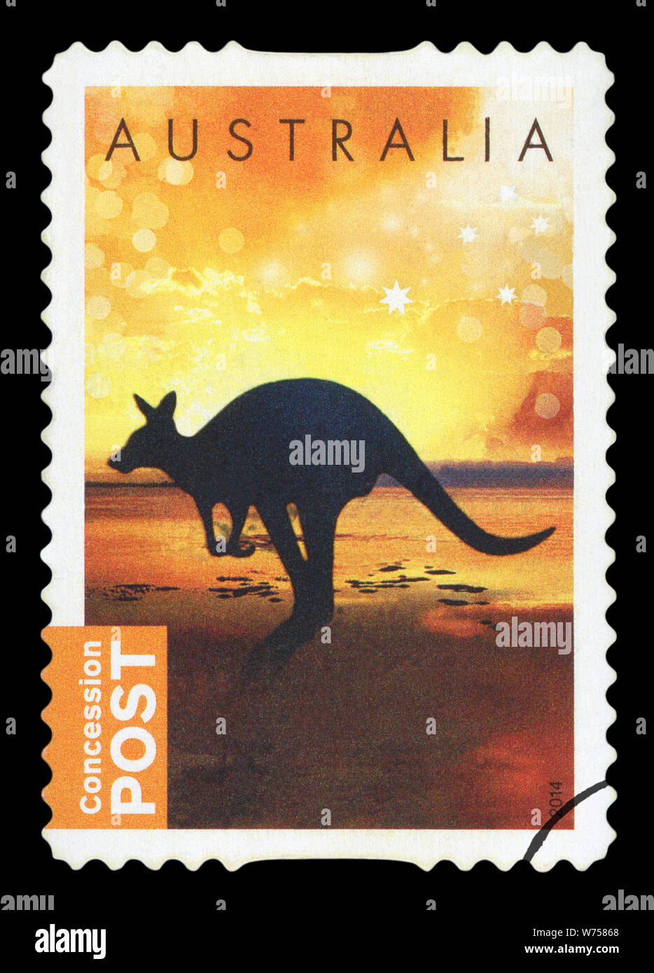 AUSTRALIA - CIRCA 2014: A used postage stamp from Australia, depicting ...