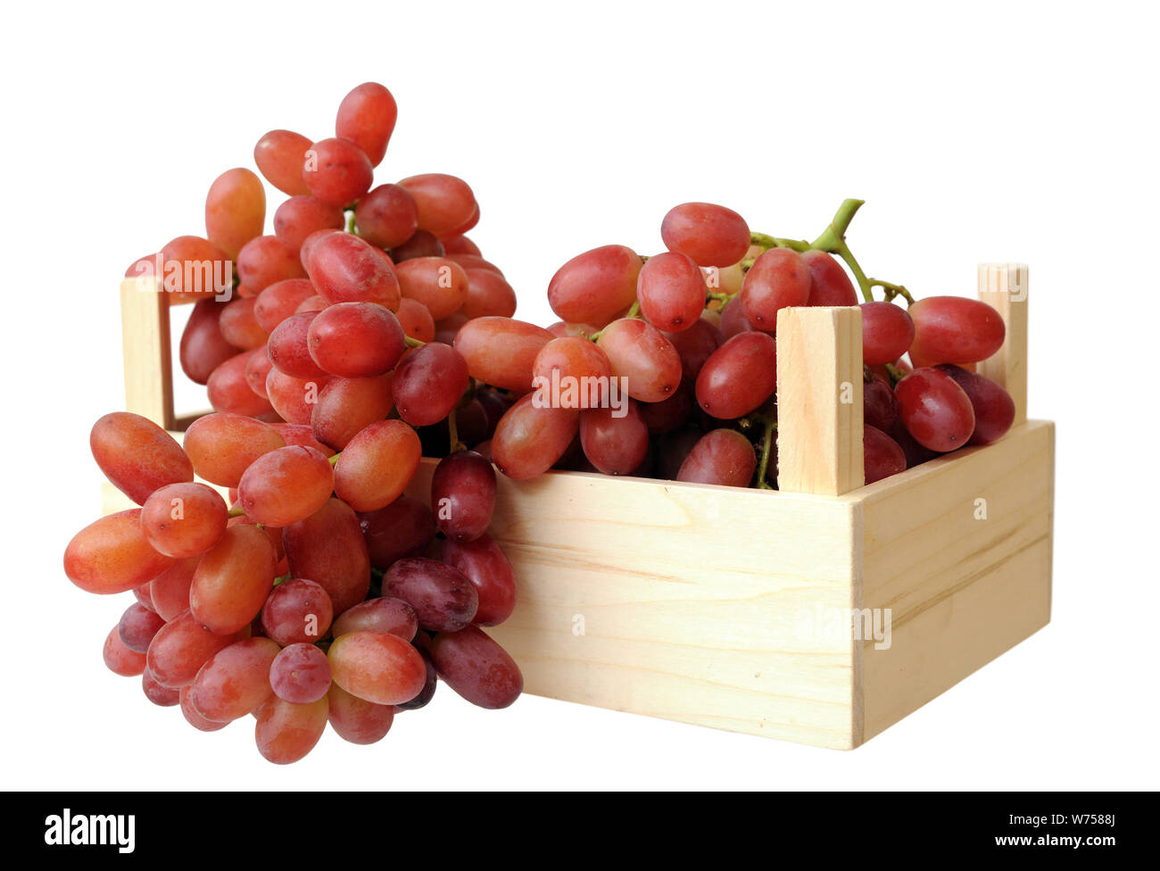 fresh seedless grape in crate Stock Photo - Alamy