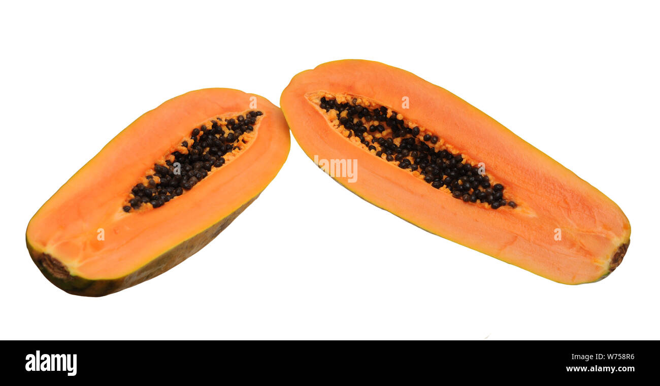 Papaya cutting Cut Out Stock Images & Pictures - Alamy
