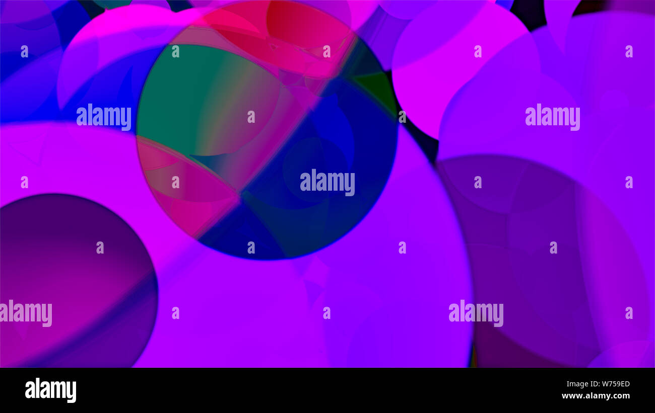 Multicolor illustration of bubbles Stock Photo - Alamy