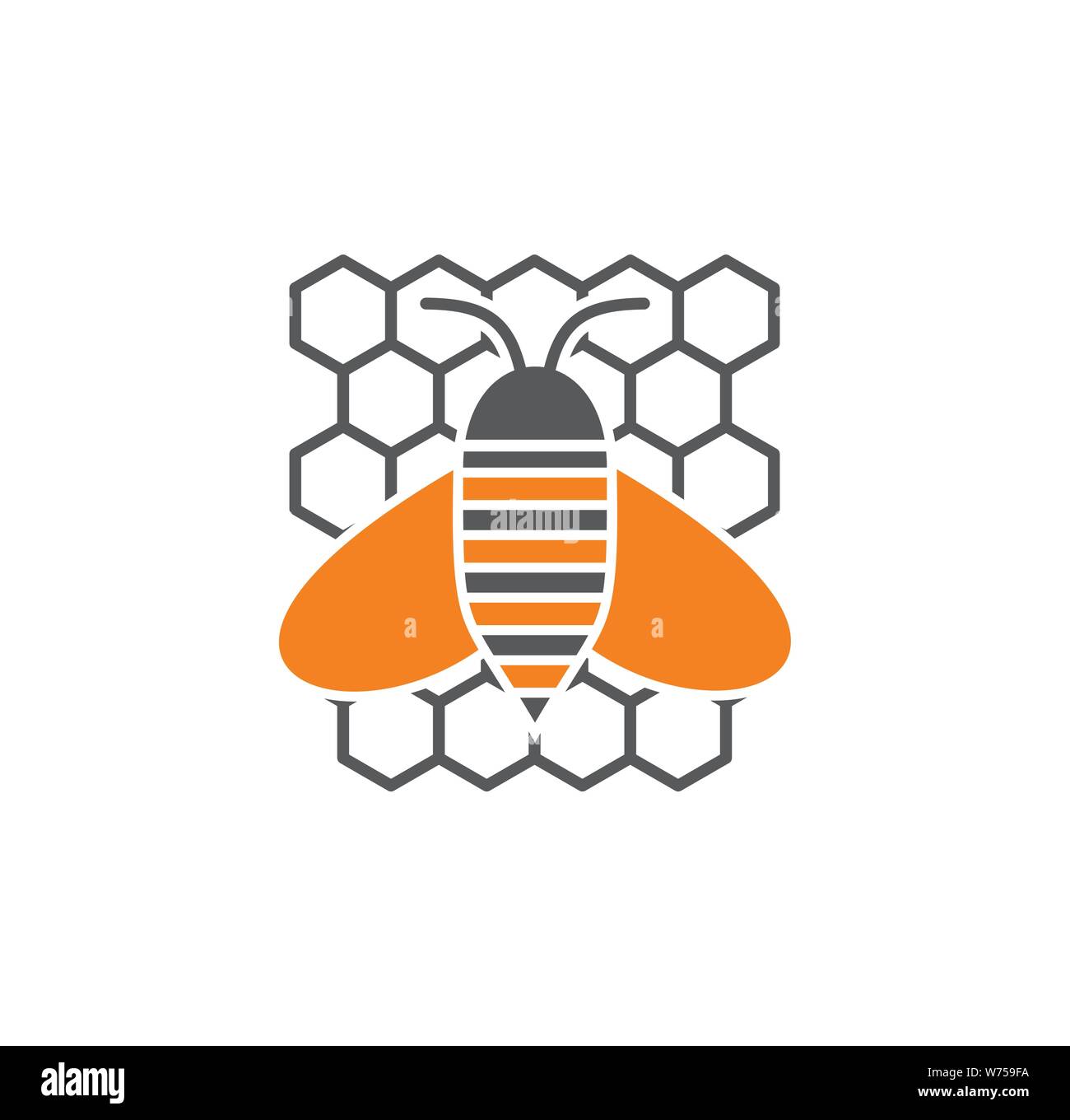 Beekeeping related icon on background for graphic and web design ...