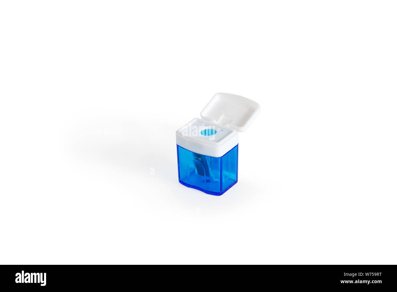 Pencil sharpener with lid and container.Isolated on white background ...