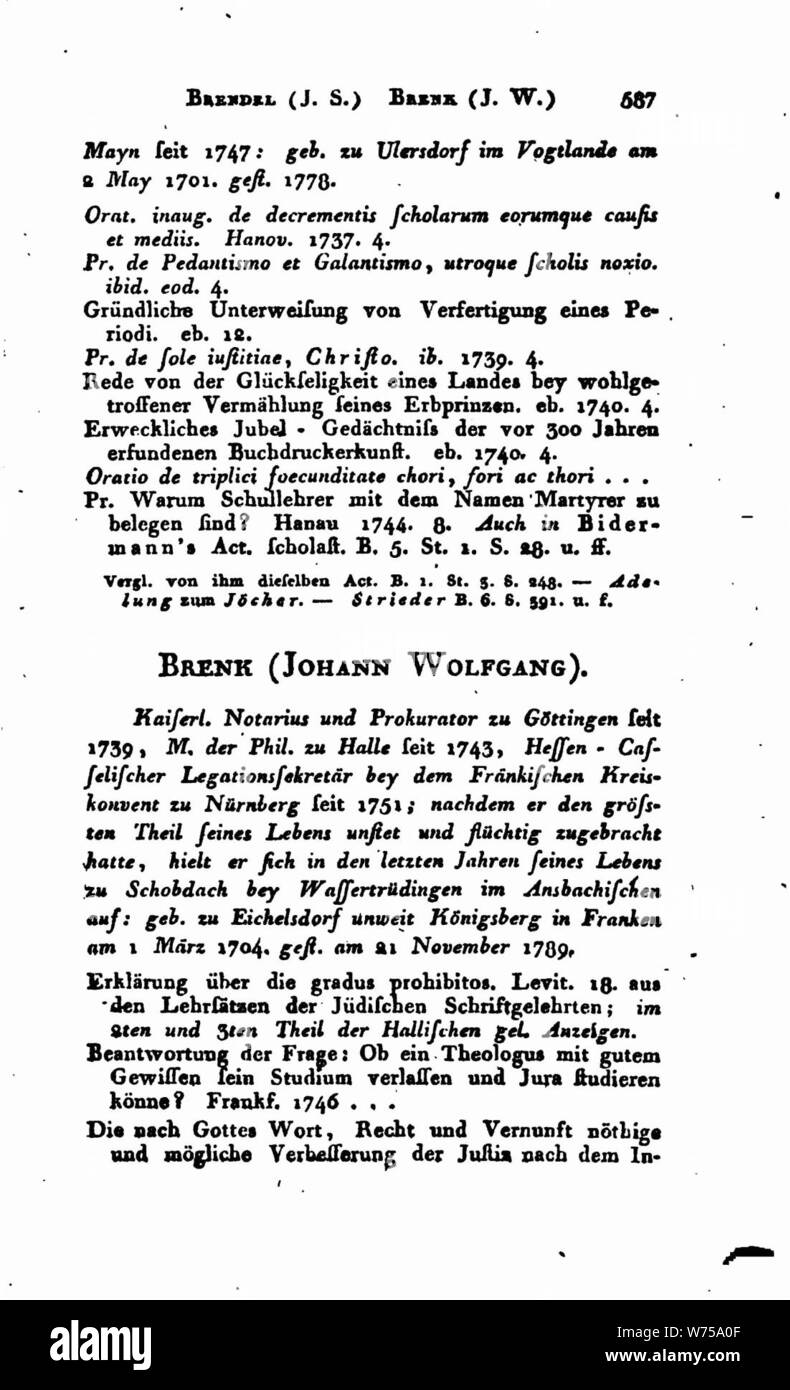 De Meusel Lexikon 1 587 Stock Photo - Alamy