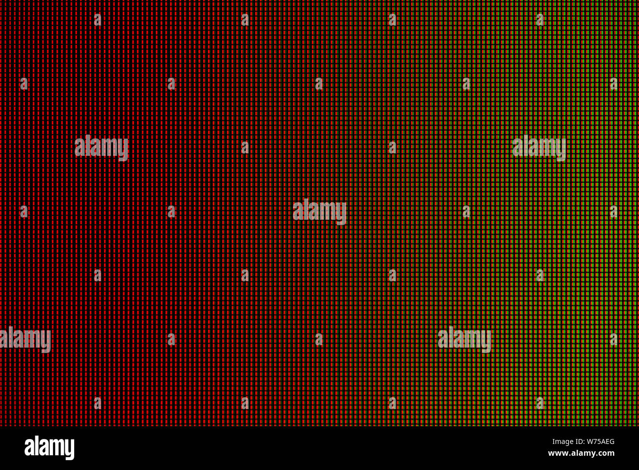 LED lights from LED computer monitor screen display panel for graphic ...