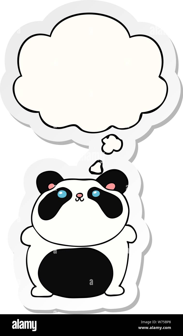 Thinking panda cartoon character hi-res stock photography and images ...