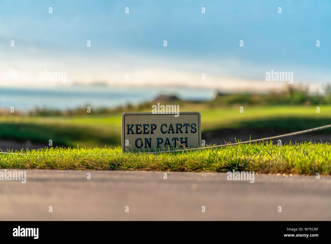 Golf carts on course hi-res stock photography and images - Alamy