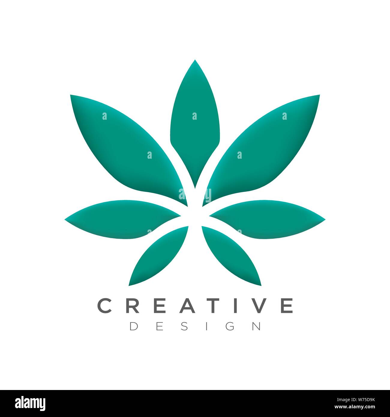 The beautiful abtrak leaf logo design can be used as a brand or label ...