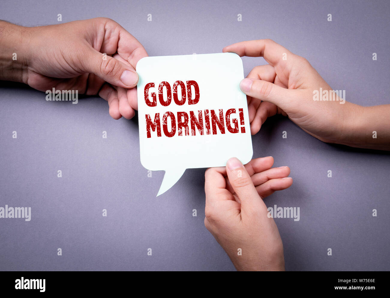 Good morning, communication concept Stock Photo - Alamy