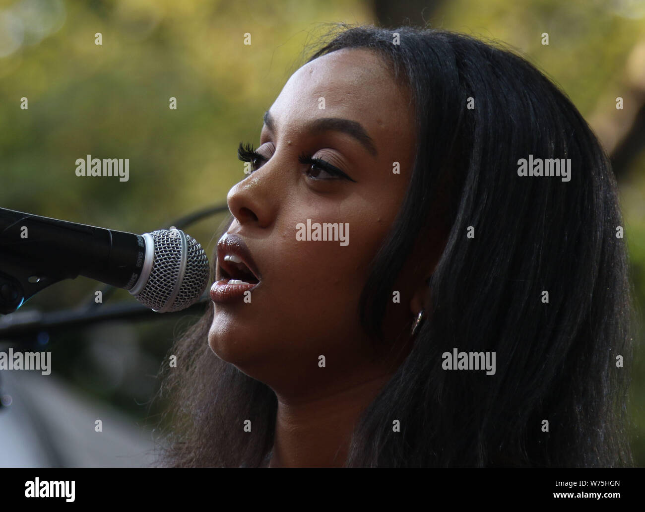 August 4, 2019, New York City, New York, USA: Singer RUTH B. performs ...