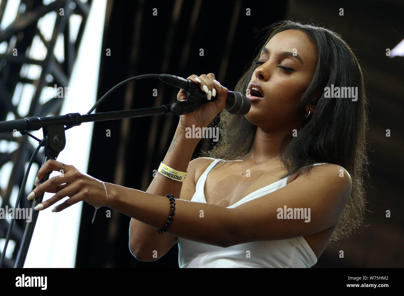 August 4, 2019, New York City, New York, USA: Singer RUTH B. performs ...