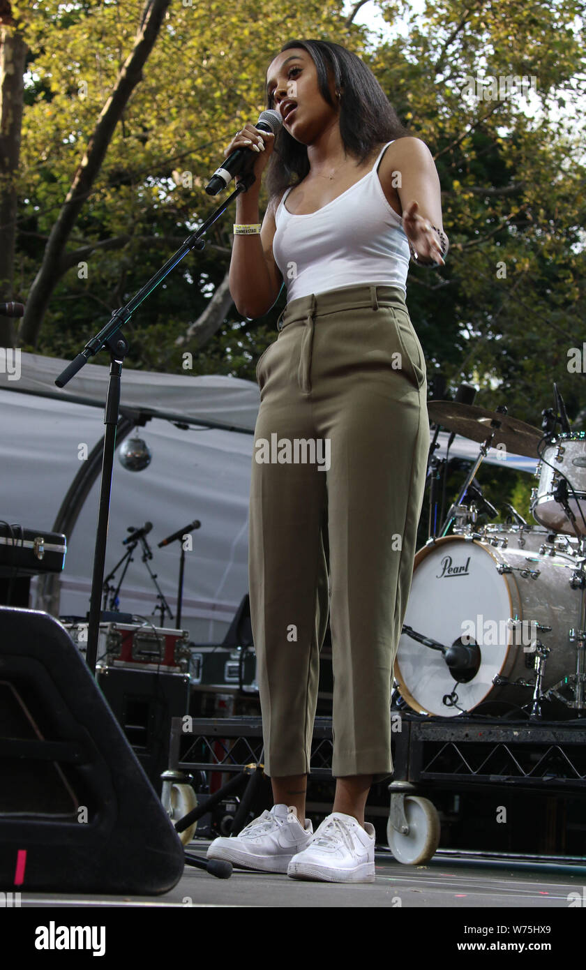 August 4, 2019, New York City, New York, USA: Singer RUTH B. performs ...