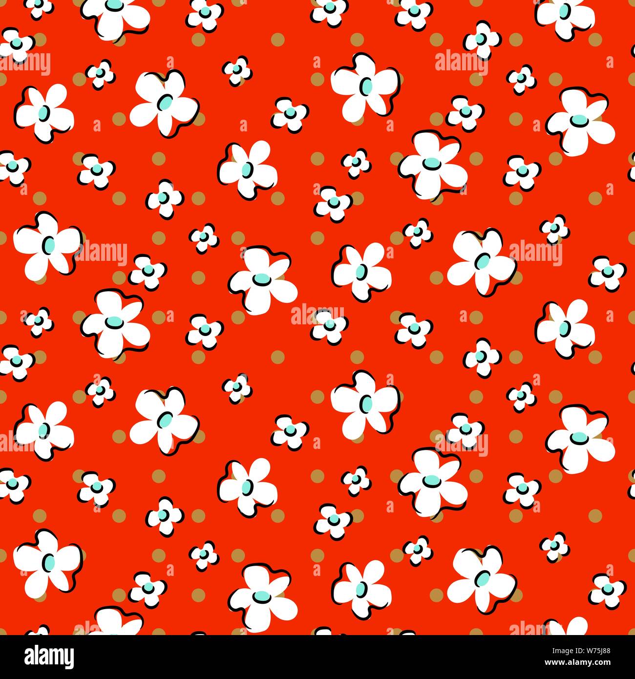 Background pattern red rose Stock Vector Images - Alamy