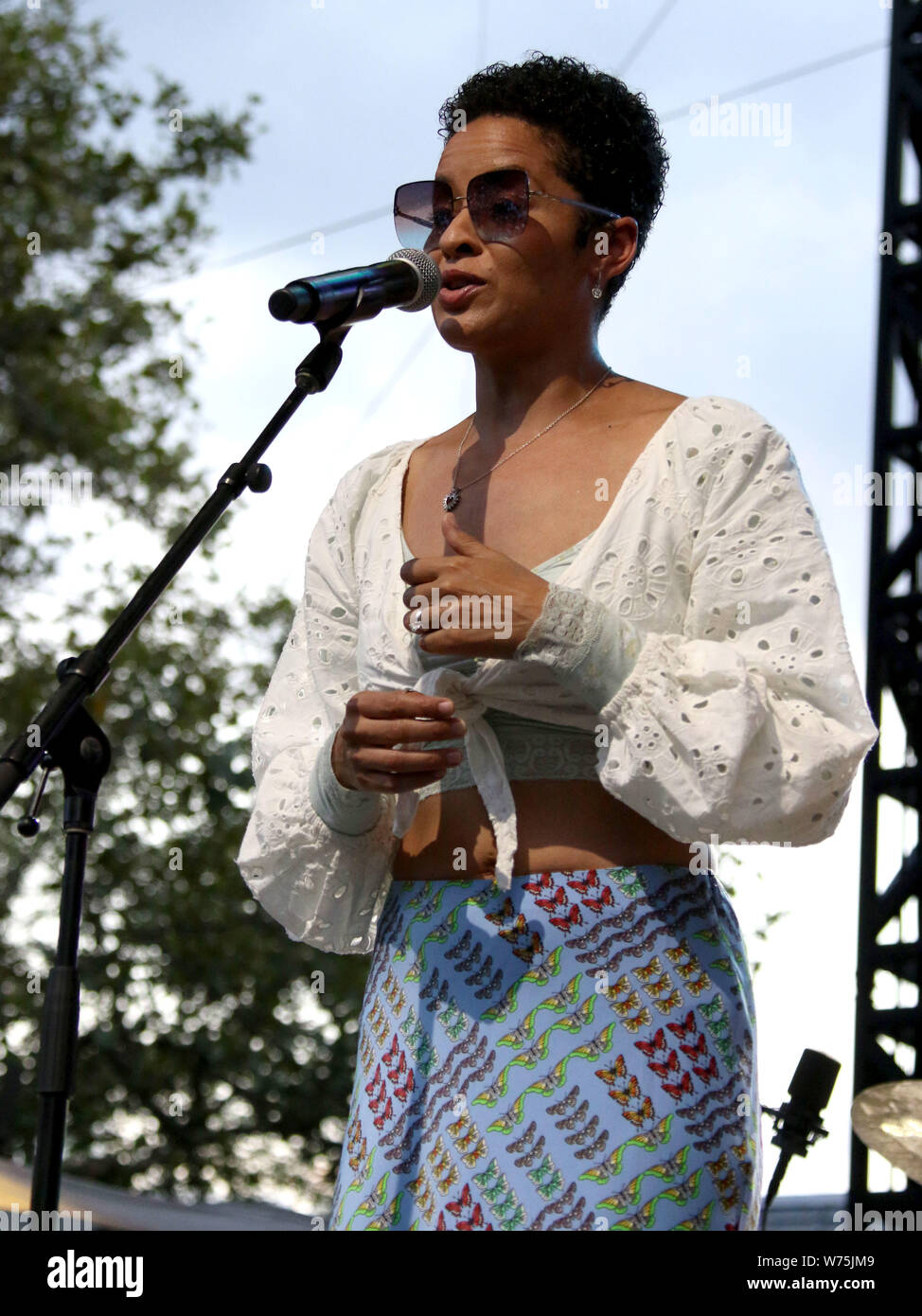 August 4, 2019, New York City, New York, USA: Singer KORI WITHERS ...