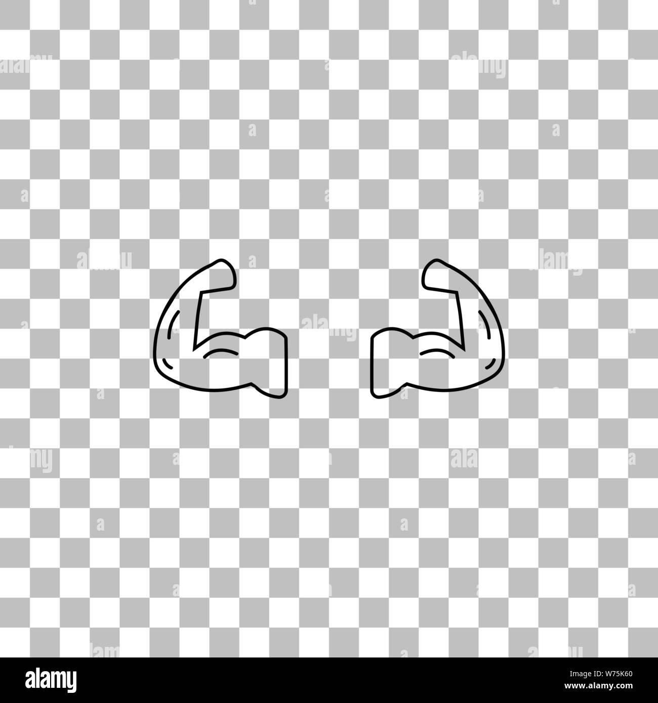 Gym. Black flat icon on a transparent background. Pictogram for your ...