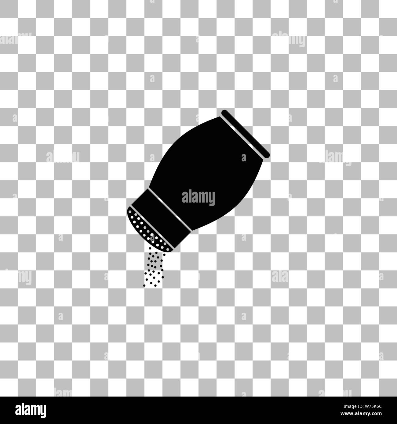 Salt. Black flat icon on a transparent background. Pictogram for your ...
