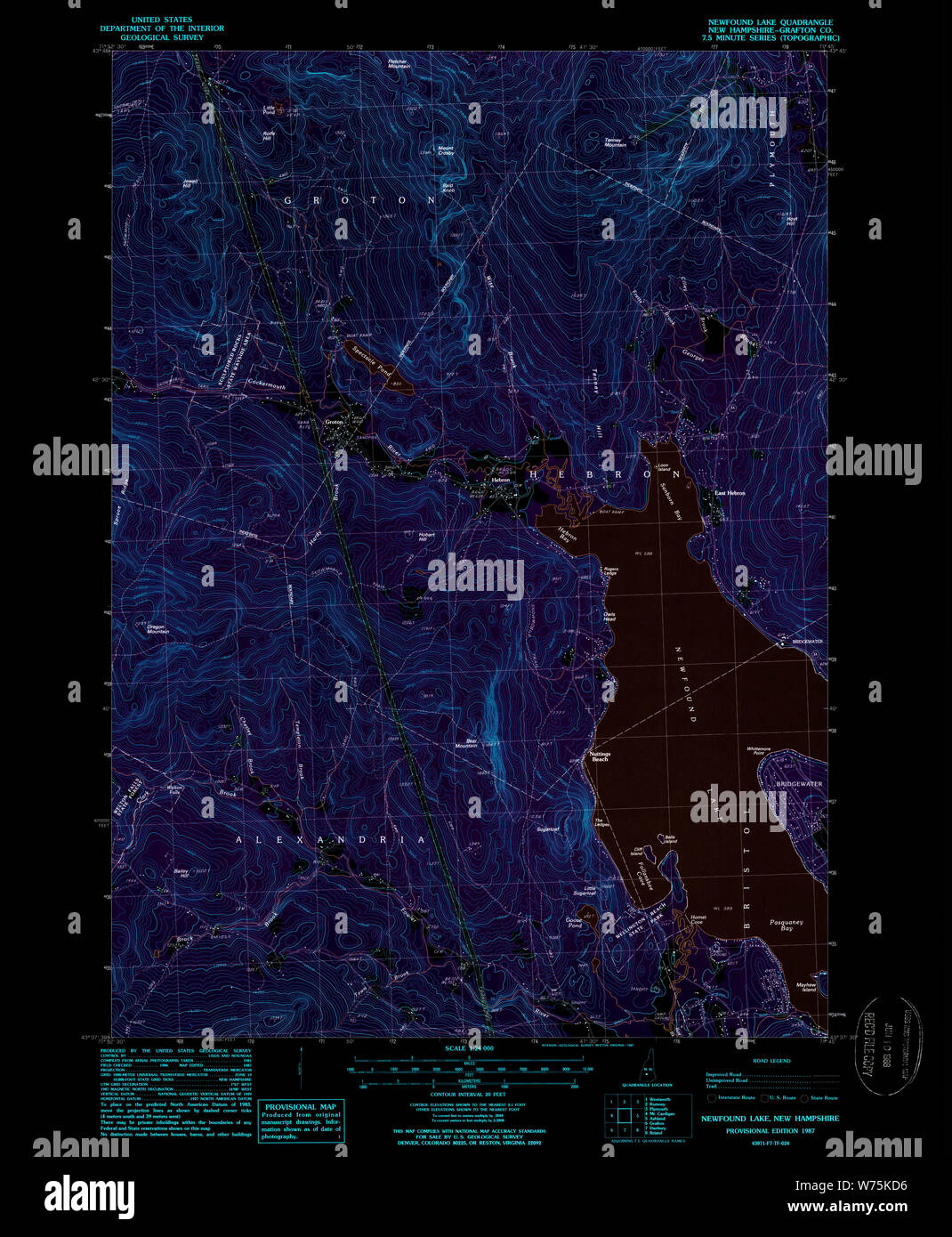 Newfound map hi-res stock photography and images - Alamy