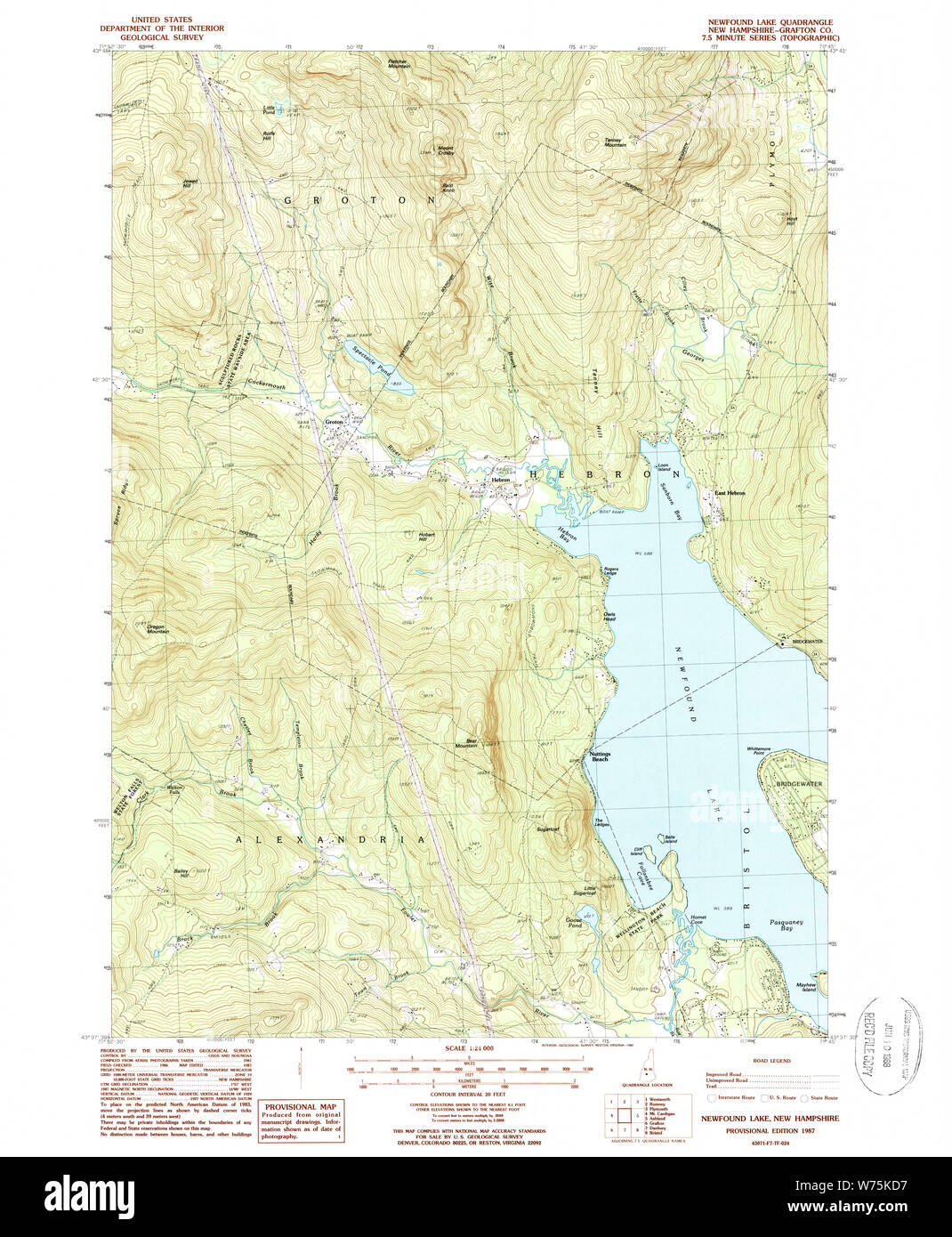 Newfound map hi-res stock photography and images - Alamy