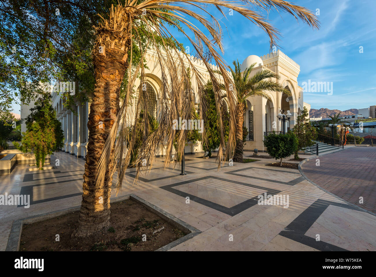 Aqaba, Jordan - November 6, 2017: The biggest Jordanian mosque Al ...