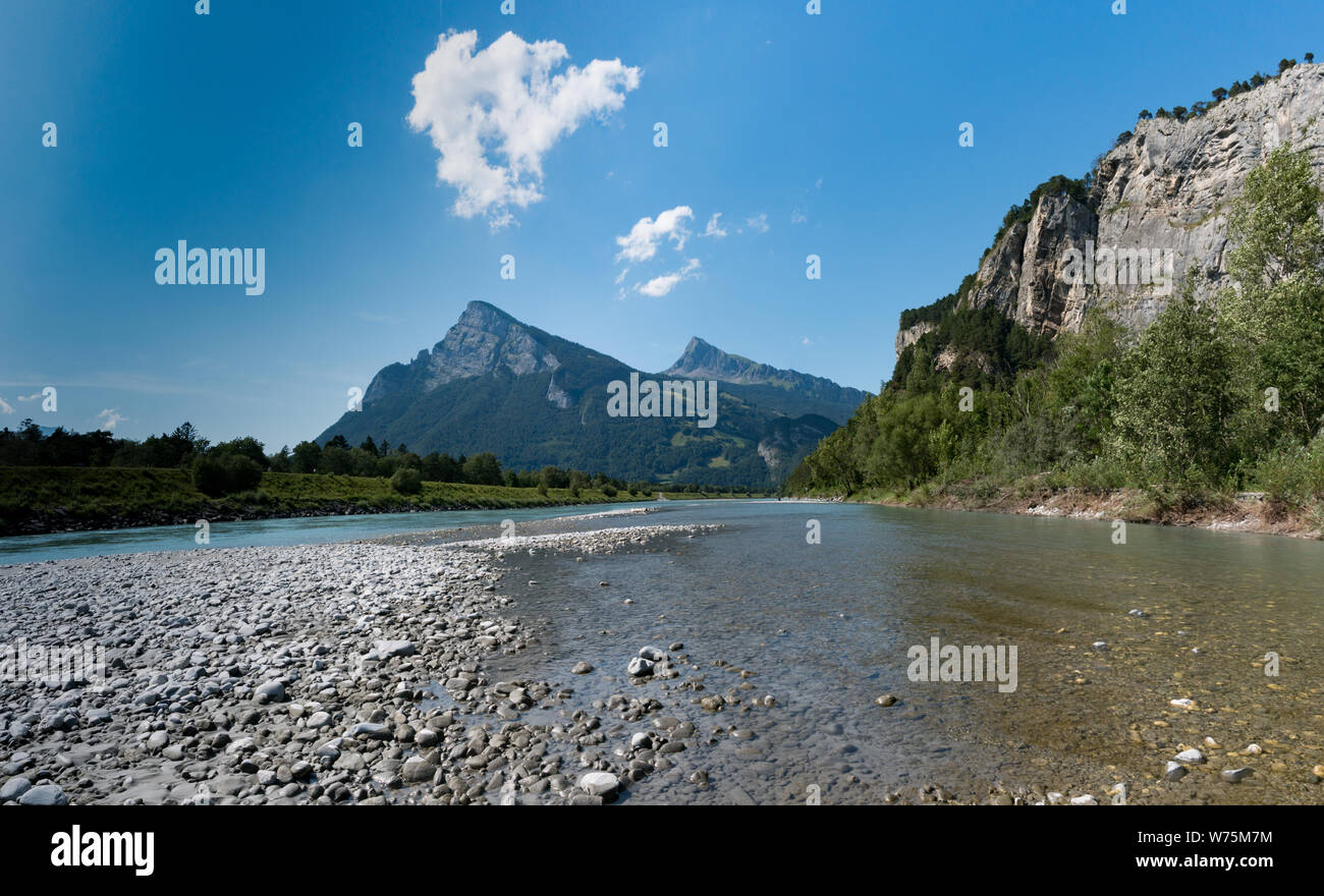 Swiss alps river landscape hi-res stock photography and images - Alamy