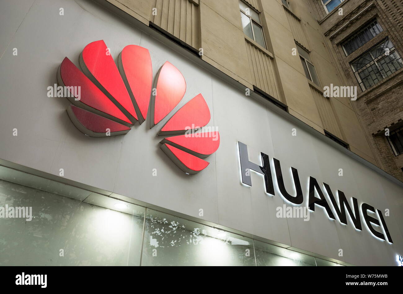 A store of Huawei is seen in Wuhan city, central China's Hubei province ...