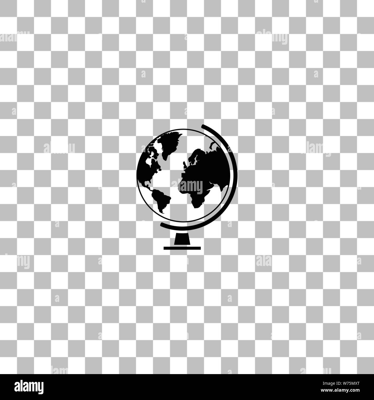 White Globe Transparent Background