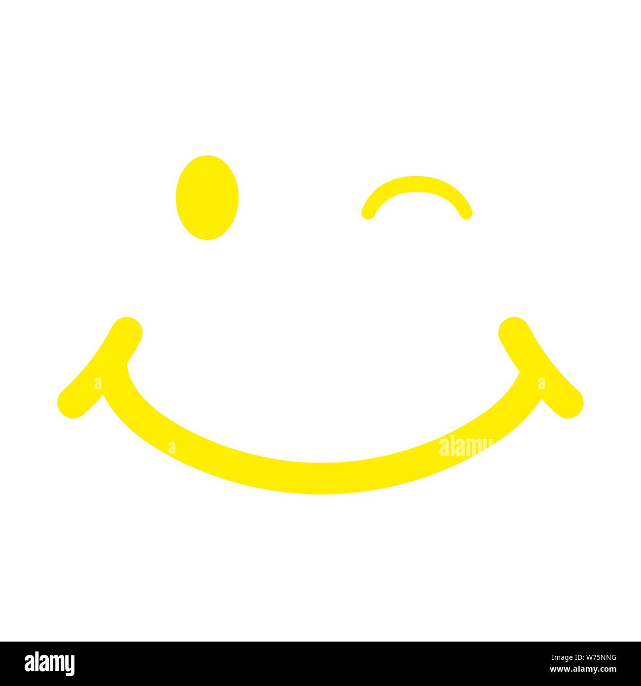 Vector design smiley boy Cut Out Stock Images & Pictures - Alamy