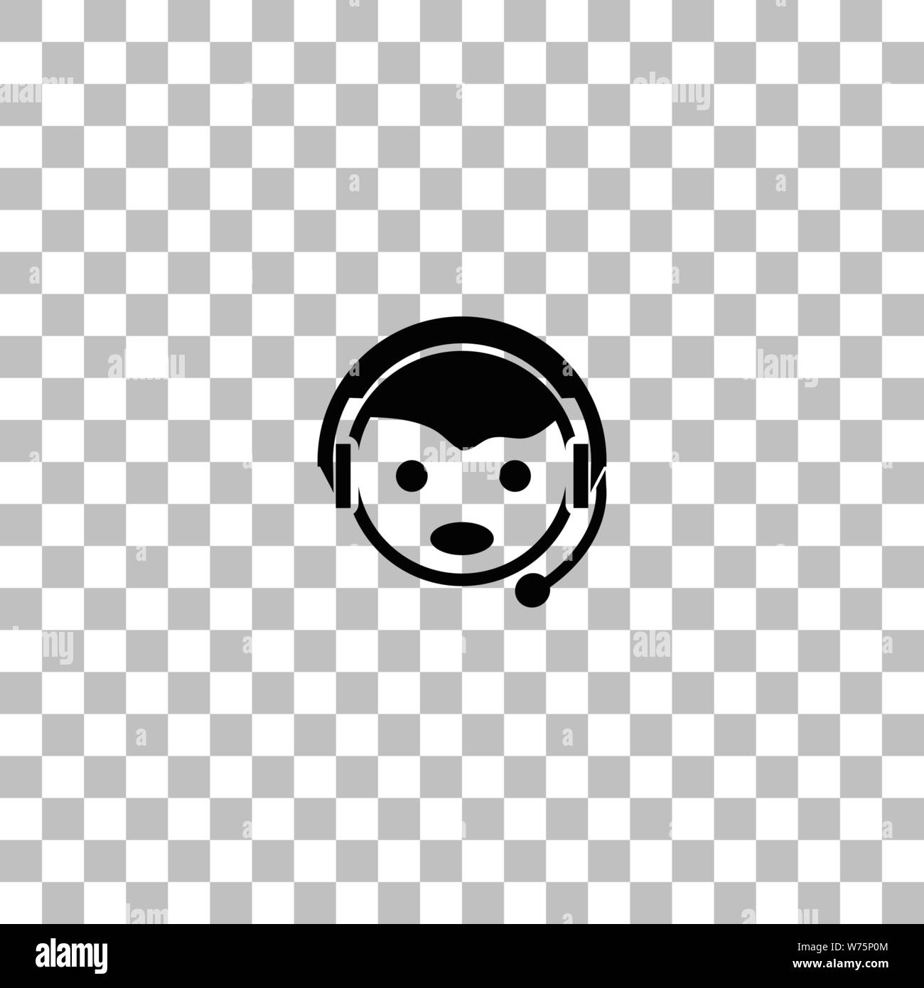 Support. Black flat icon on a transparent background. Pictogram for ...