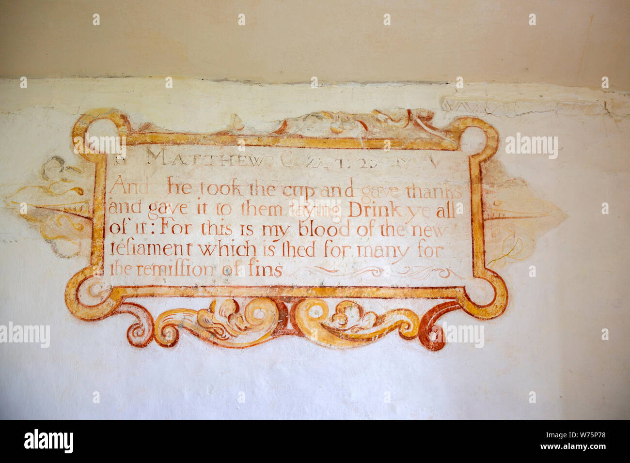 Biblical text wall painting hi-res stock photography and images - Alamy