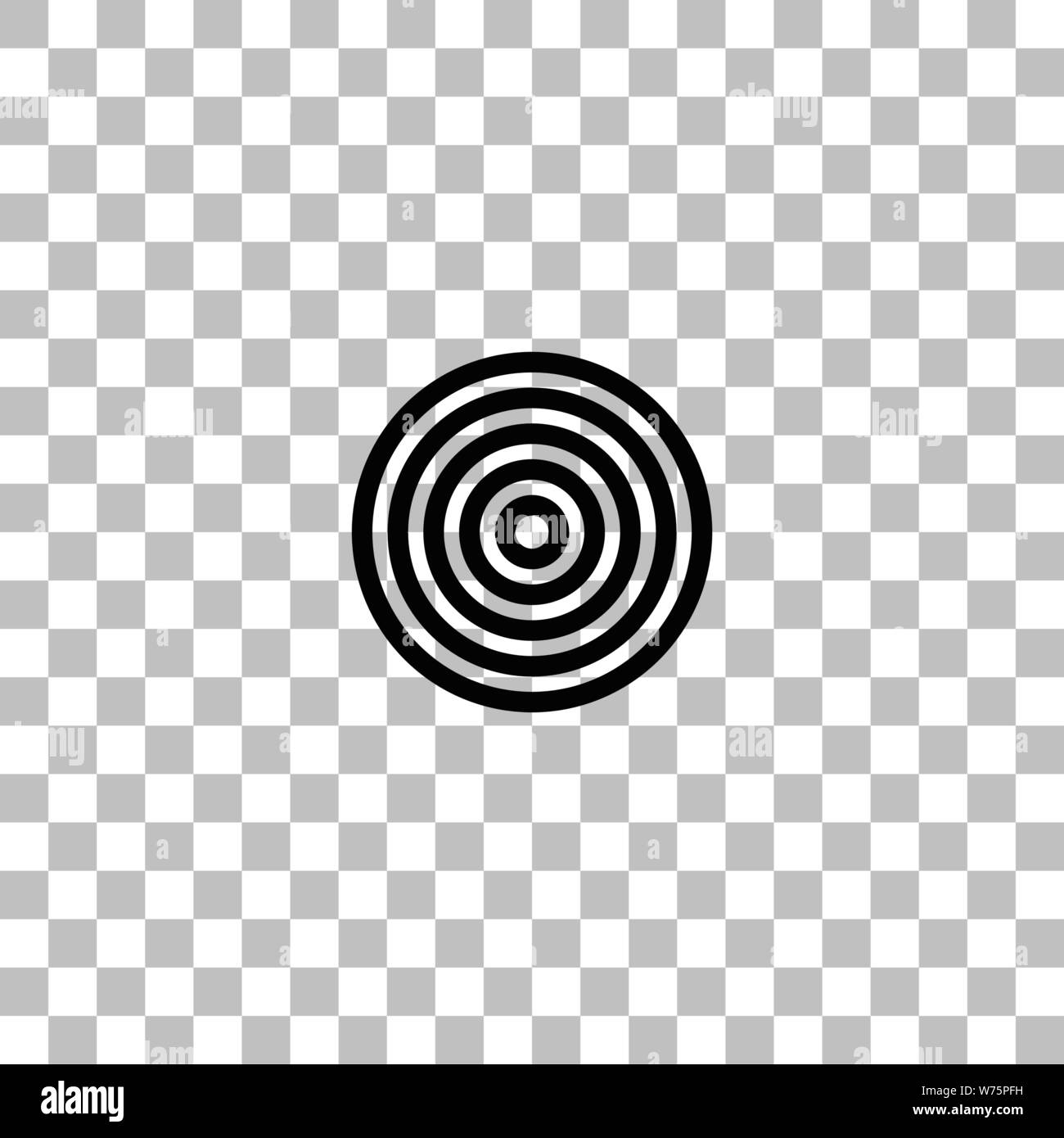 Target. Black flat icon on a transparent background. Pictogram for your ...