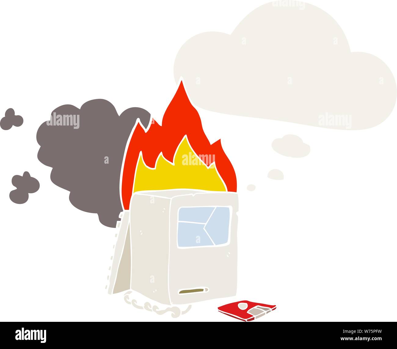 Freehand drawn cartoon old computer hi-res stock photography and images ...