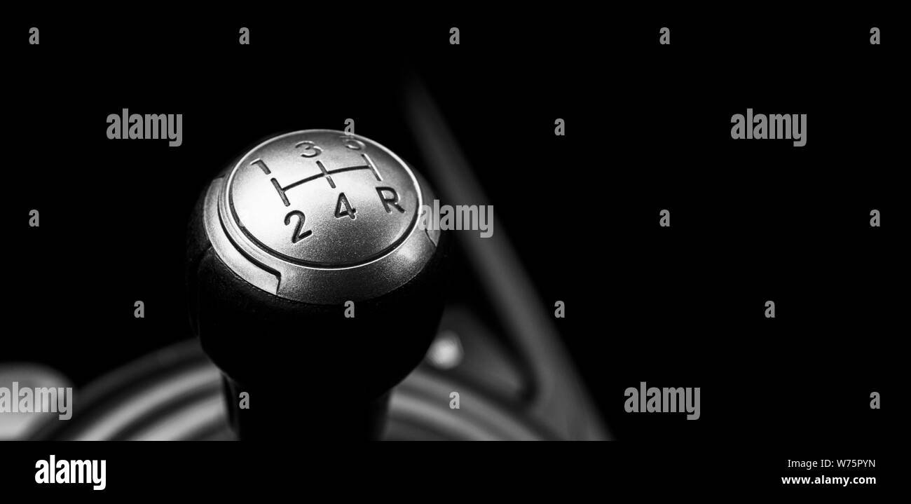 Car gearshift Black and White Stock Photos & Images - Alamy