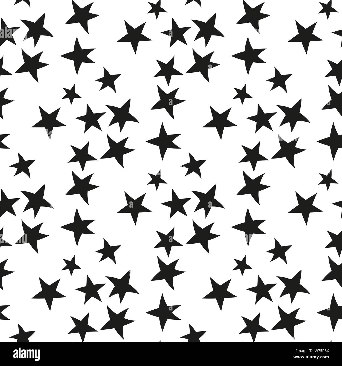 Star seamless pattern. Cute kids star seamless pattern. Seamless patter ...