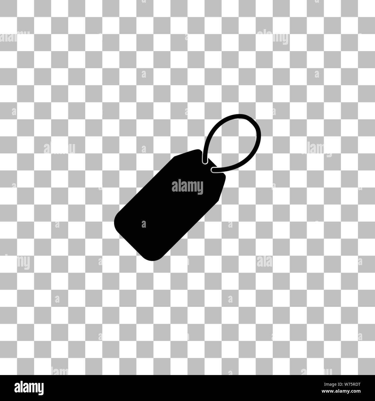 Price tag. Black flat icon on a transparent background. Pictogram for ...