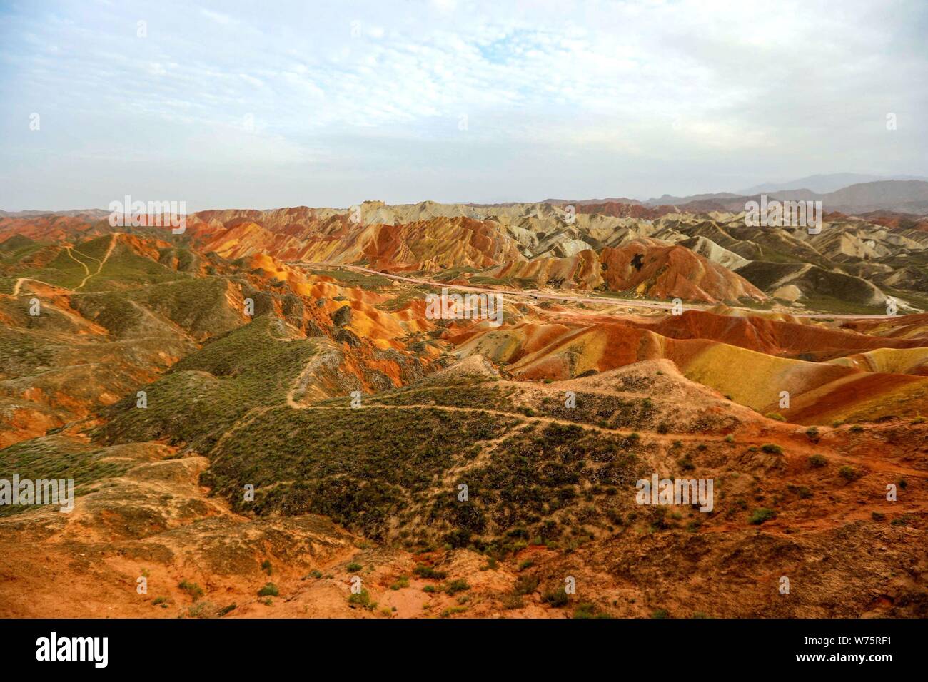 Zhangye danxia landform geological park hi-res stock photography and ...