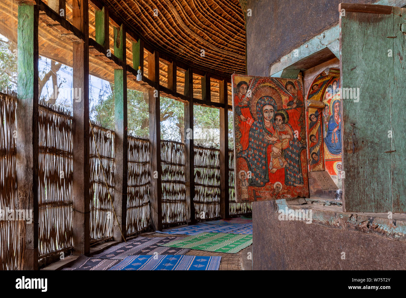 Zege Peninsula in Lake Tana. UNESCO Ura Kidane Mehret Church, monastery ...